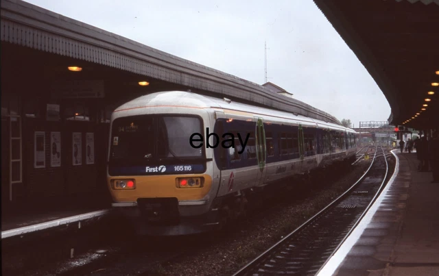 35MM RAILWAY SLIDE - First DMU Class 165. 165116 @ Didcot £2.75 ...