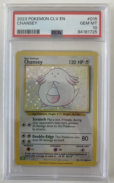 POKÉMON TCG CHANSEY Pokemon: Trading Card Game 015/034 Holo Classic ...