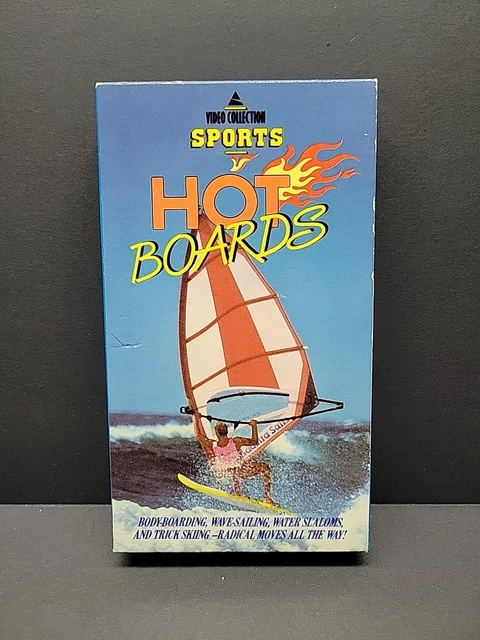 VINTAGE 1980S HOT BOARDS VHS CASSETTE Wave Sailing Water Sports Video ...