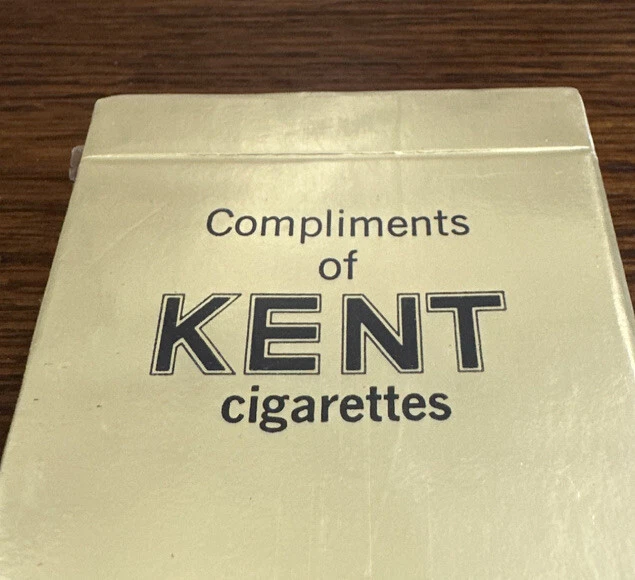 VINTAGE KENT CIGARETTES Playing Cards Tobacco Rare Gold Pack Style ...