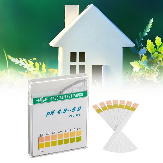 QUICK AND ACCURATE pH Measurement with Color Chart 100 Pack pH Test ...