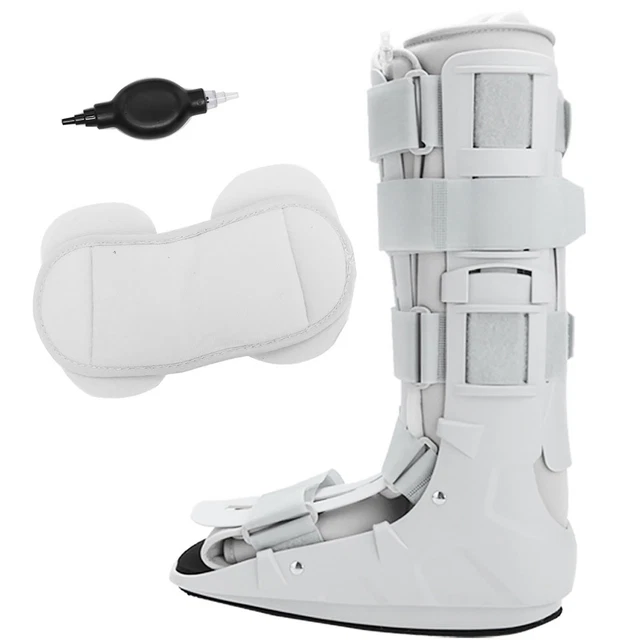 FOAM PNEUMATIC WALKING Boot Ankle Strap Support Foot Orthosis Plantar ...