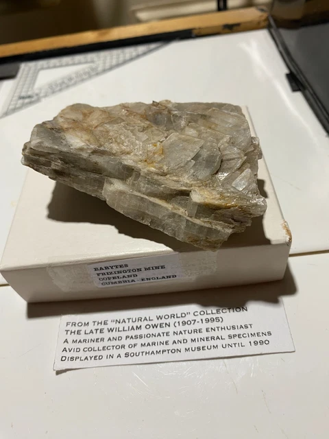 BARYTE : FRIZINGTON MINE, COPELAND, CUMBRIA , ENGLAND 311g MF4718 £22. ...