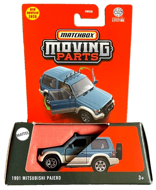 MATCHBOX 1991 MITSUBISHI Pajero Moving Parts 40/50 2025 1:64 Modellauto ...