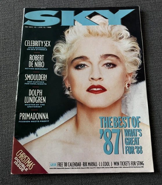 SKY MAGAZINE - Madonna Dec 10th 1987 - Jan 12th 1988 £1.16 - PicClick UK