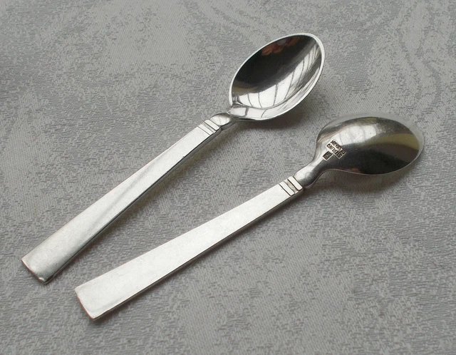 RARE ESPRESSO SPOON Model Acadia / Blok Georg Jensen made of 925 Silver ...