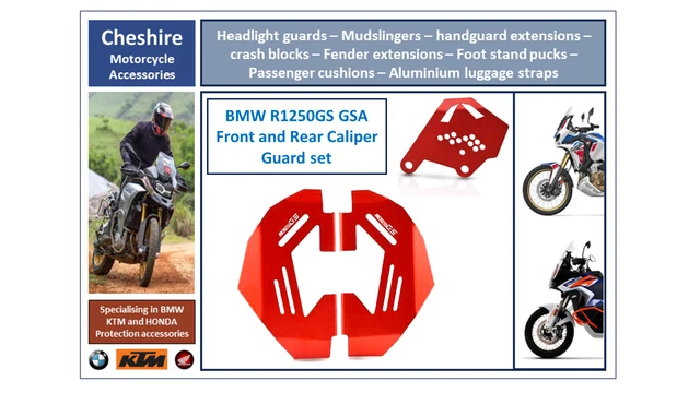 BMW R1250GS & R1250GS & GSA Brake caliper guard set front & rear 2018 ...