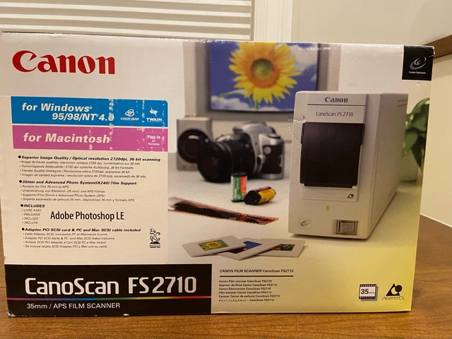 CANON CANOSCAN FS2710 Vintage Slide and 35mm / APS Film Scanner - New ...