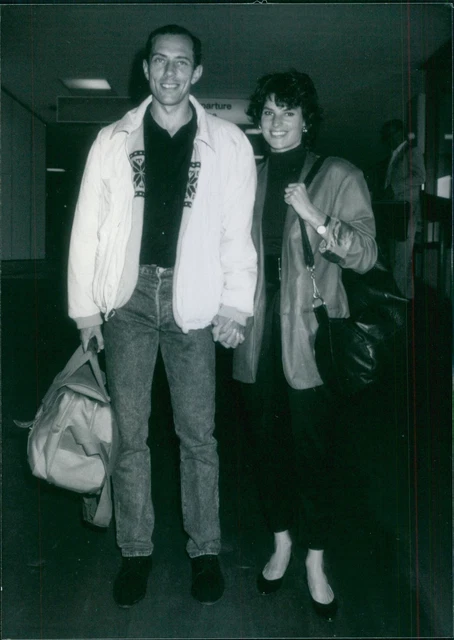 STEVE OVETT WITH his wife Rachel Waller, 1986. - Vintage Photograph ...