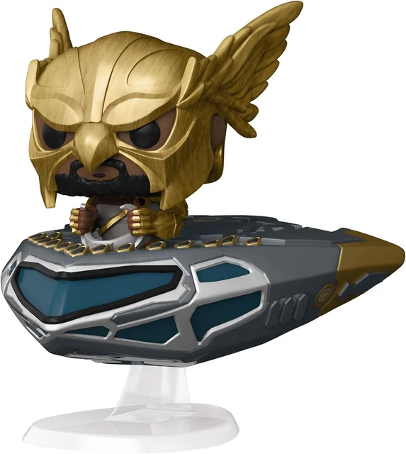 FUNKO POP! RIDE Super Deluxe: Black Adam - Hawkman on Hawk Cruiser ...