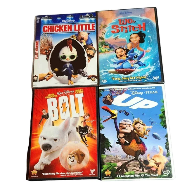 LILO & STITCH, Up, Bolt, and Chicken Little Disney Movies DVD Lot Pre ...