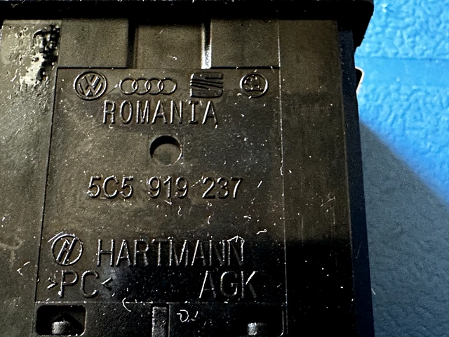 VW GOLF MK7 Dashboard Airbag On Off Deactivation Switch Lock 5C5919237 ...