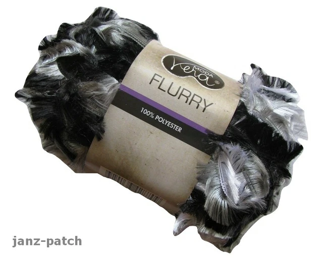 10 X 50G Moda Vera Flurry Feather Knitting Crochet Yarn #49 Black ...