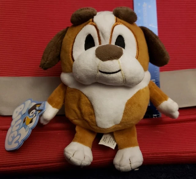 NEW 6& WINTON Plush Dog Bluey Friends Brown English Bulldog 3Y+ Cute ...