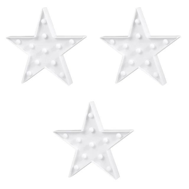3 PACK LED Night Lamp Star Projector Light Home Desktop Decorative ...