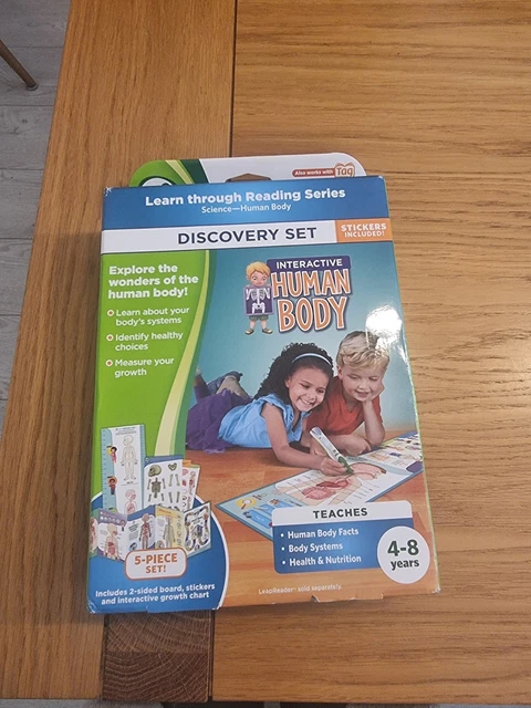 LEAP FROG LEAP Reader Discovery set Interactive Human Body 4-8 years ...