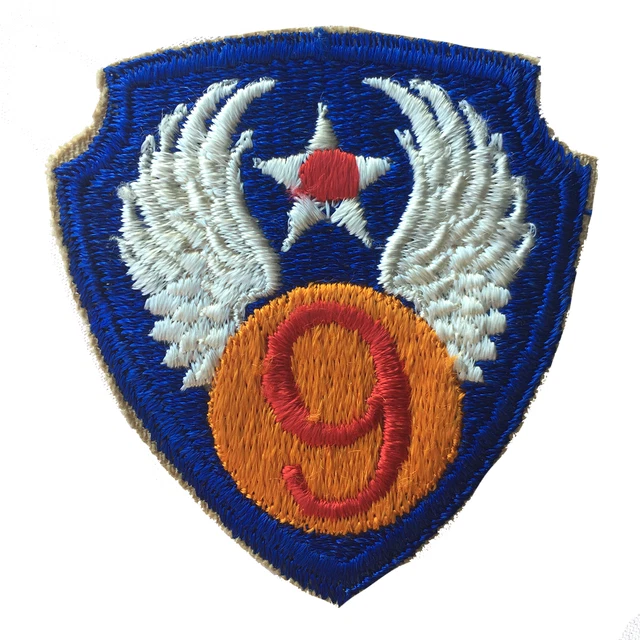 VINTAGE WWII U.S. Army Air Forces 9th Air Force Patch – Wings & Star with Red “9 $34.42 ...