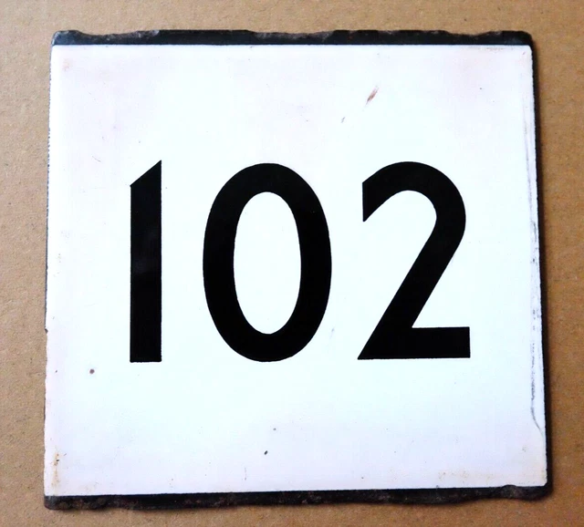 LONDON TRANSPORT ENAMEL BUS STOP E-PLATE for ROUTE 102 £43.50 - PicClick UK
