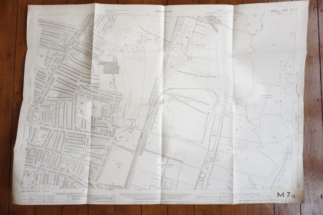 1935 ENFIELD EDMONTON LNER London Railway OS Railway Map £31.99 ...