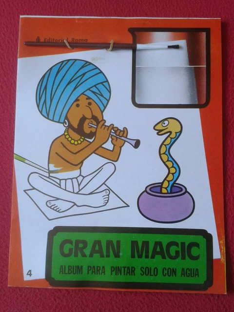 CUADERNO PARA PINTAR Dibujar Gran Magic Album Para Pintar Solo Con Agua ...