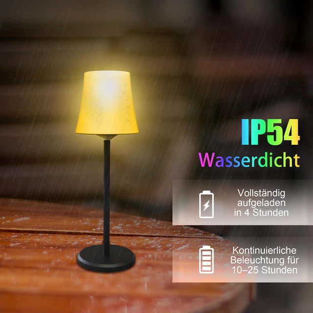 MODERN LED TABLE Lamp USB Rechargeable Lamp Dimmable Bar Night Light ...