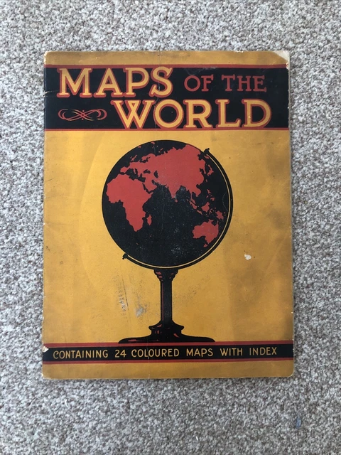 MAPS OF THE World By Bernard Jeffs. (c.1926) paperback £12.50 - PicClick UK
