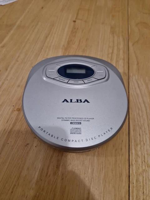 WORKING VINTAGE ALBA PCD267 PORTABLE PERSONAL CD PLAYER DISCMAN Silver ...