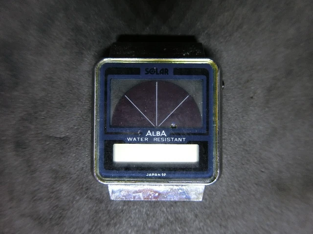 RARE VINTAGE DIGITAL Watch Seiko Alba SEIKO ALBA SOLAR Digital Quartz ...