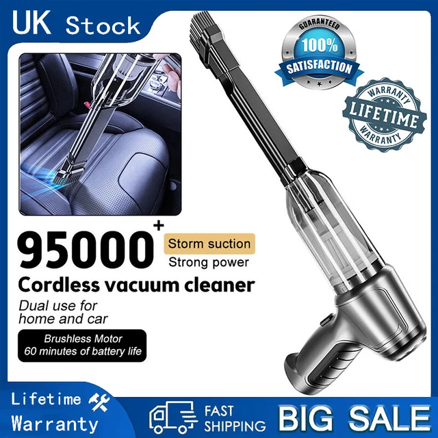 Wireless Vacuum Cleaner Car Handheld Vaccum Mini Power Suction Usb