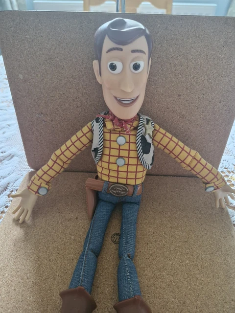 DISNEY PIXAR SHERIFF Woody Toy Story Pull String Talking Doll 16 ...