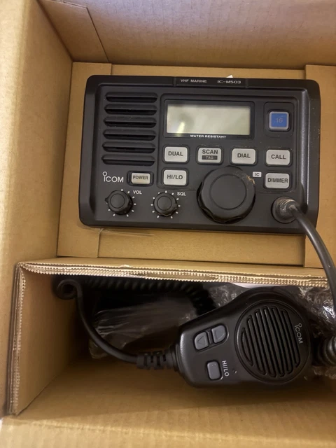 ICOM IC-M503 VHF Radio With DS-100 DSC Controller And Additional ...