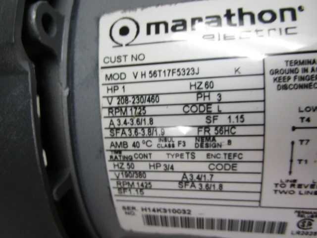 Marathon Motor Model Search