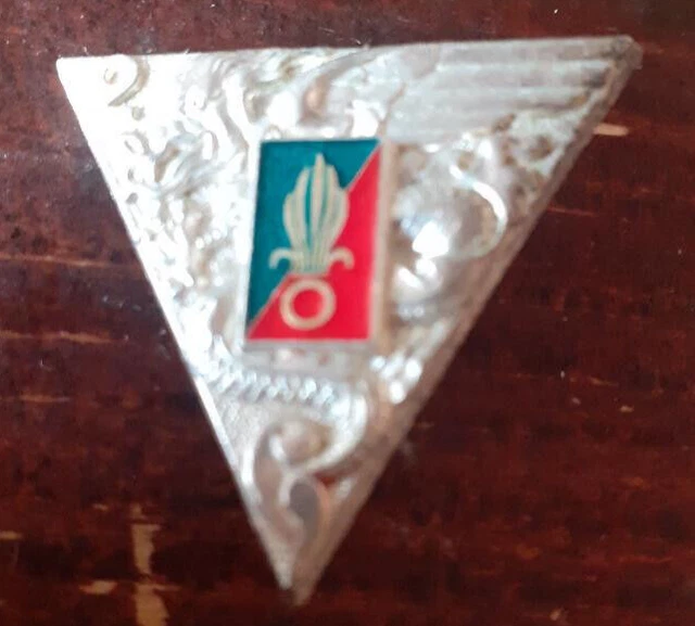 FOREIGN LEGION BADGE 2° R.E.P. Regiment Poincon SILVER Paratroopers £42 ...