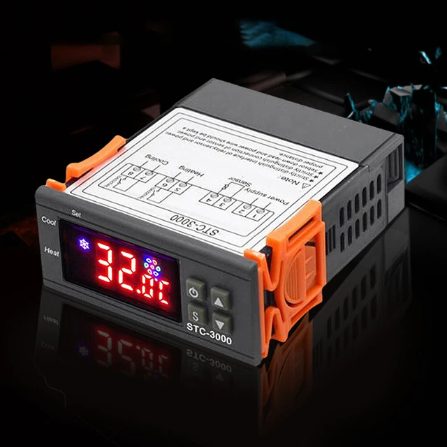 STC-3000 DIGITAL TEMPERATURE Controller Thermostat with NTC for ...