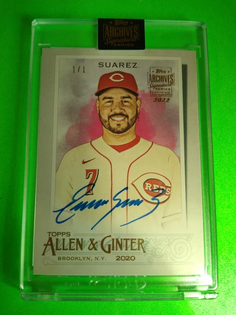 2022 TOPPS ARCHIVES Signature Series EUGENIO SUAREZ Auto 1/1 Allen ...