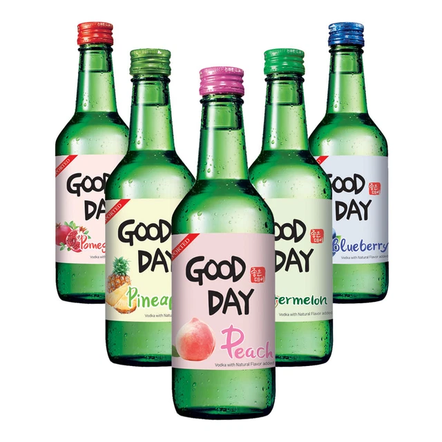 KOREAN SOJU - MUHAK Good Day Fruity Soju Alcoholic Drinks for Bar ...