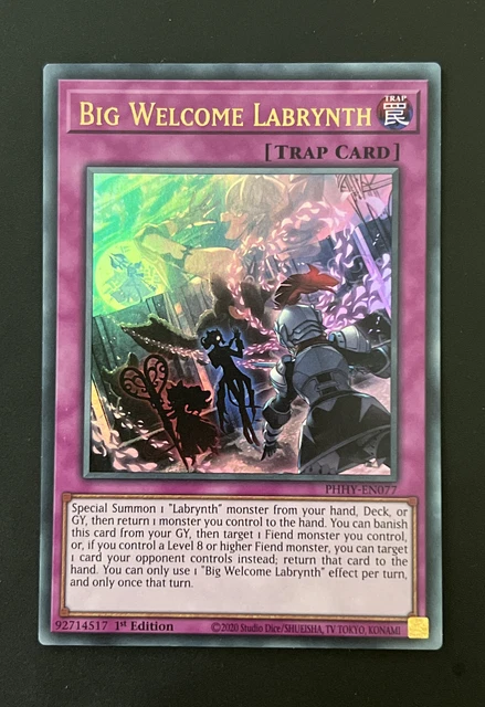 YU-GI-OH BIG WELCOME Labrunth Phhy-en077 Grande Bienvenu Labyrinthe Eng ...