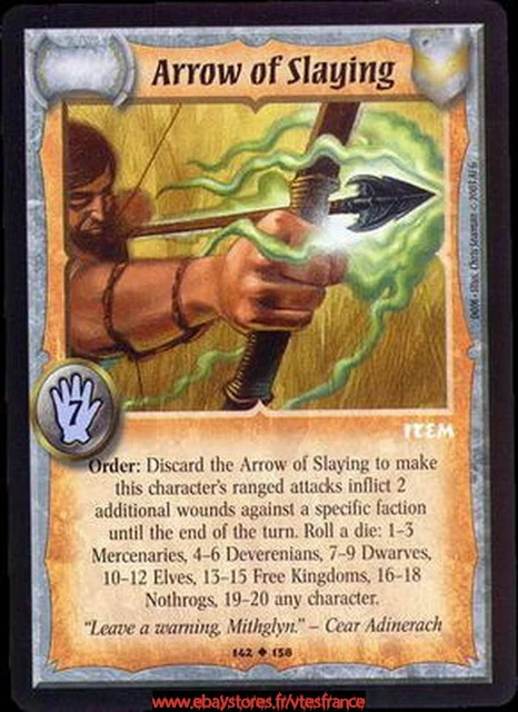 ARROW OF SLAYING [Dominance] ENG Warlord : SOTS CCG EUR 1,00 - PicClick FR