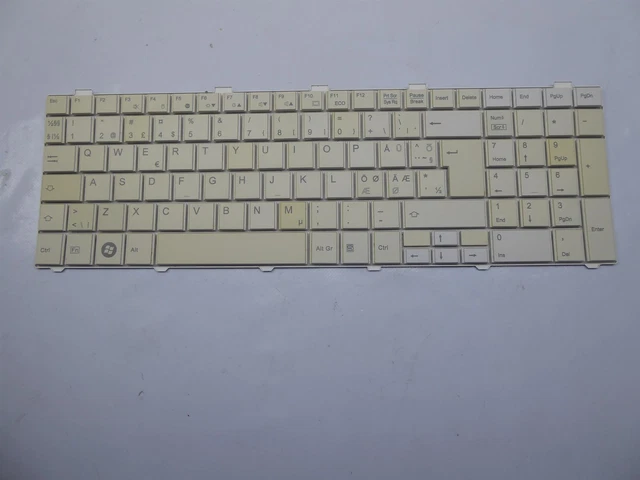 FUJITSU LIFEBOOK A530 Original Keyboard Nordic Layout White CP478133-02 ...
