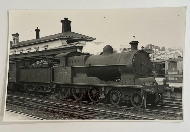 LMS RAILWAY LOCOMOTIVE Photograph - 8757 Bangor Station - E376 £2.99 ...