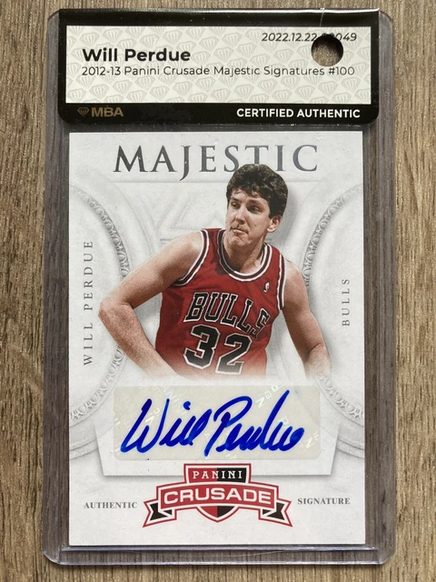 WILL PERDUE CHICAGO BULLS NBA BASKET PANINI CROSADE CARTA AUTO giordano ...