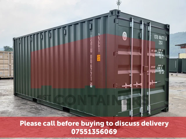 NEW ONE-TRIP 20FT Shipping Container | Green | Birmingham | Ideal for ...