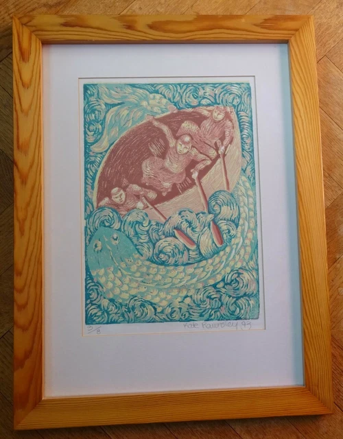 ORIGINAL SIGNED LIMITED Edition Linocut by Saltaire Artist Kate ...