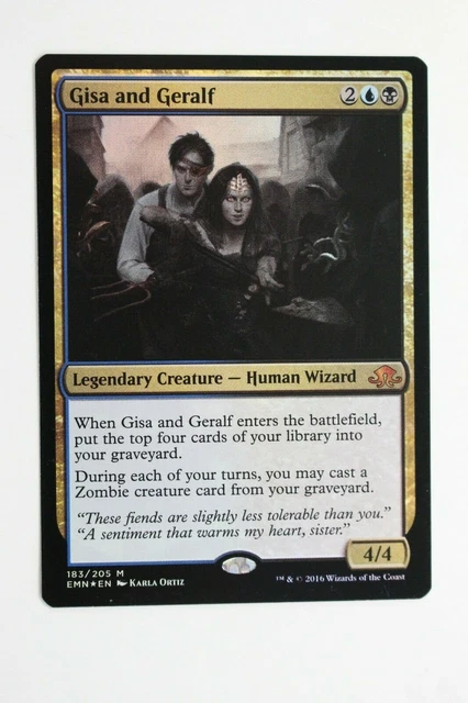 MAGIC THE GATHERING MTG Eldritch Moon Gisa et Geralf Foil neuf comme ...