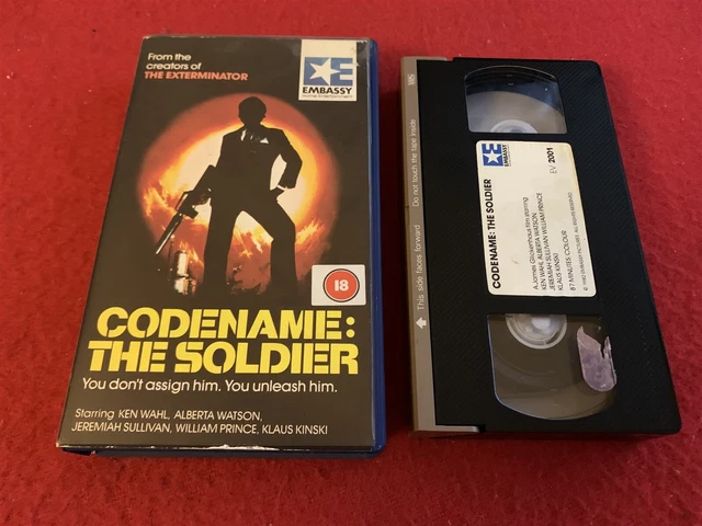 CODENAME: THE SOLDIER Rare Embassy Pre-Cert Vhs Video Tested Ken Wahl ...