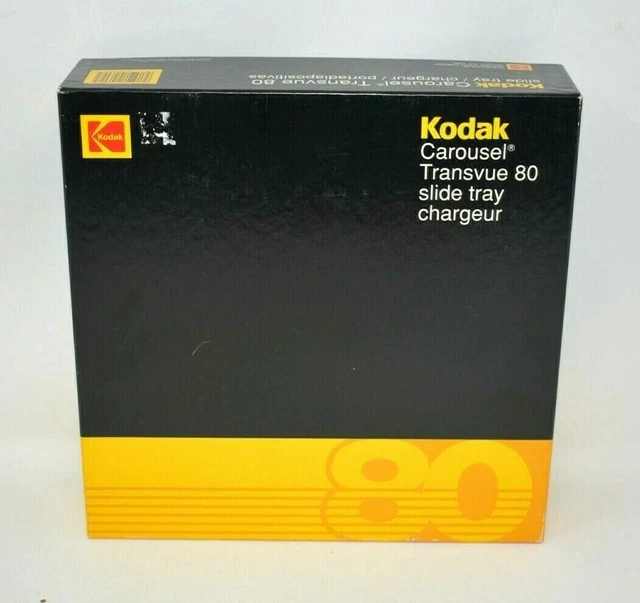 VINTAGE 1990 KODAK Carousel Transvue 80 Slide Projector Tray with Box ...