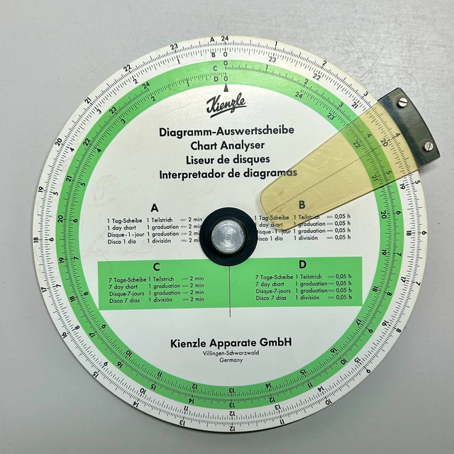KIENZLE TACHOGRAPH CHART Analyser AWS-003 Manual Reader £7.99 - PicClick UK