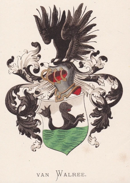 VAN WALREE WAPEN Armoiries Coat Of Arms Blason Nederland Heraldry ...