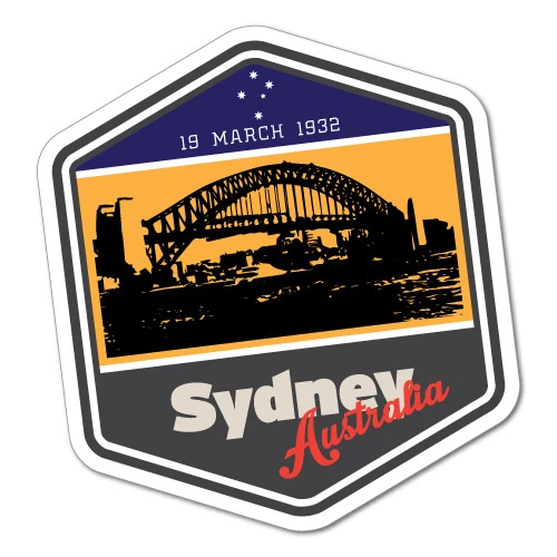 VINTAGE SYDNEY ICONIC Harbour Bridge Sticker Vintage Decal JDM 1980 ...