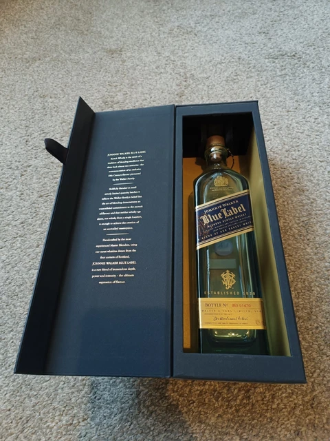 JOHNNIE WALKER BLUE Label Blended Scotch Whisky Empty Bottle in ...